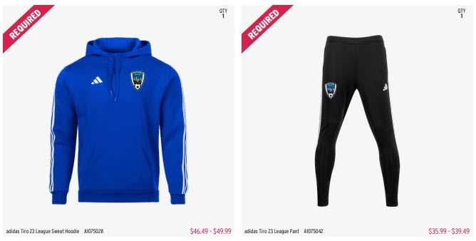 Skyline Soccer Association Uniforms