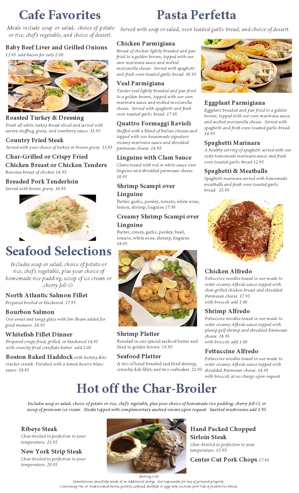 Menu | Summerlin Cafe