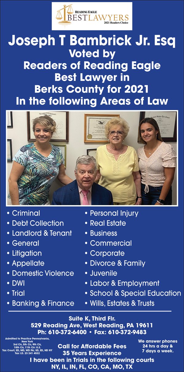 Law Firm, Legal Services - Berks County, PA - Joseph T. Bambrick, Jr ...