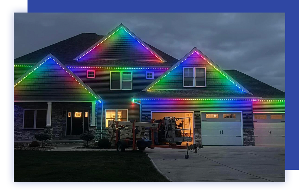 Custom Residential Exterior Trim Lighting in St. Louis