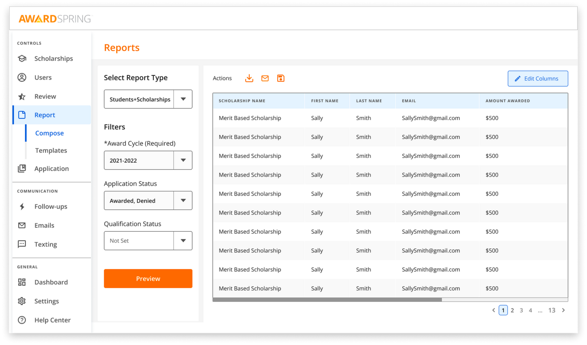 AwardSpring Feature Spotlight: Smart Reports - New Feature