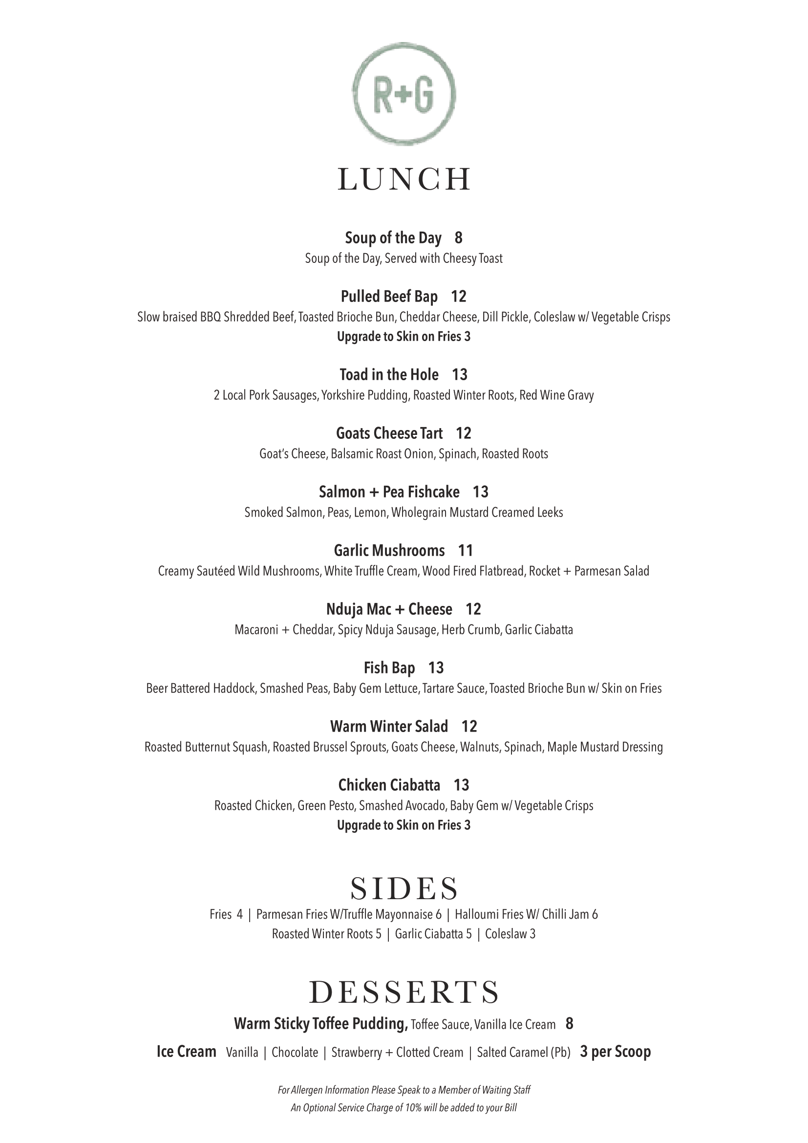 Our Menu | Rise + Grind: Breakfast & Lunch | Bishampton