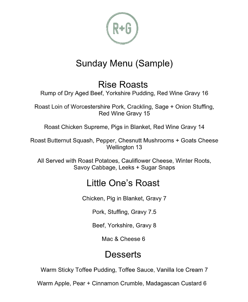 Our Menu | Rise + Grind: Breakfast & Lunch | Bishampton