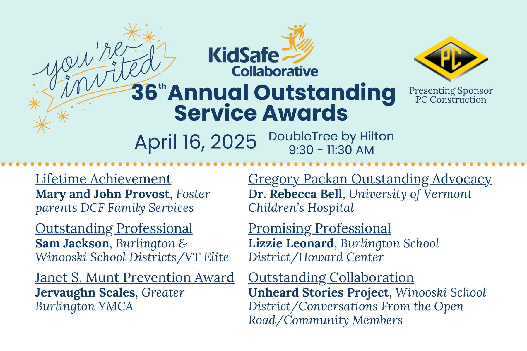 2025 Outstanding Service Awards
