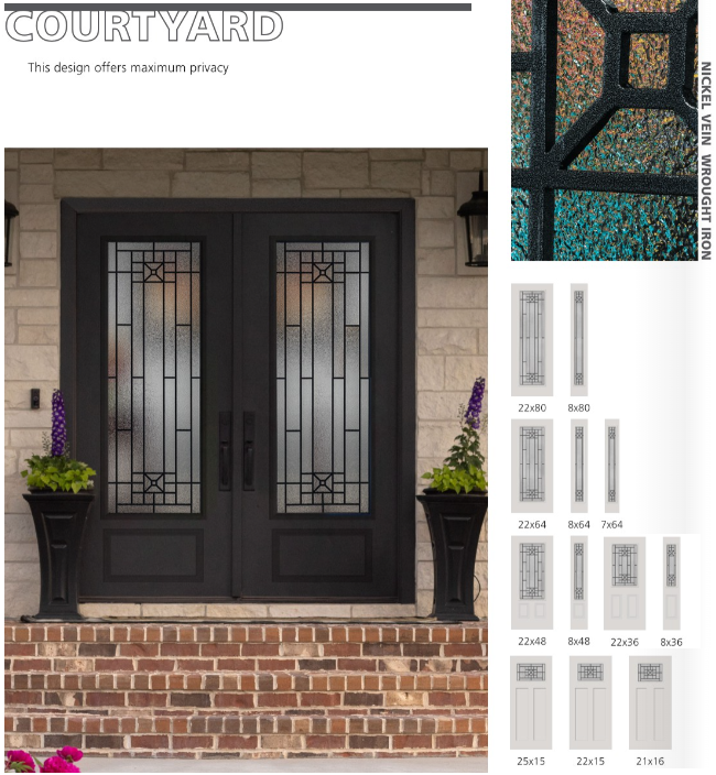 Custom Glass Inserts l Tampa, FL l DoorPro Entryways, Inc.