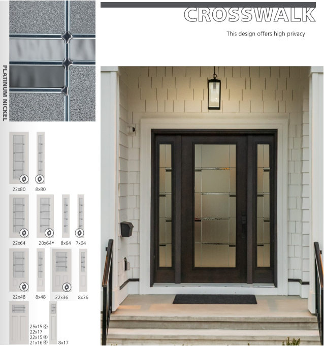 Custom Glass Inserts l Tampa, FL l DoorPro Entryways, Inc.