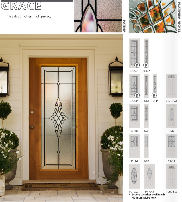 Custom Glass Inserts l Tampa, FL l DoorPro Entryways, Inc.