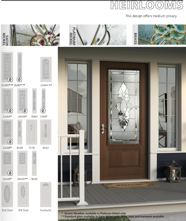 Custom Glass Inserts l Tampa, FL l DoorPro Entryways, Inc.