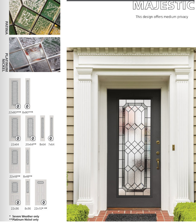 Custom Glass Inserts l Tampa, FL l DoorPro Entryways, Inc.
