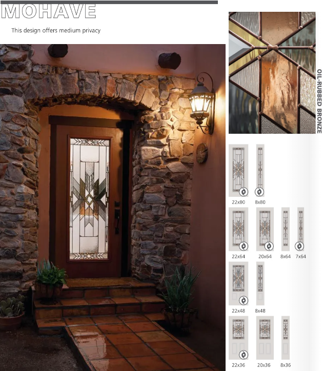 Custom Glass Inserts l Tampa, FL l DoorPro Entryways, Inc.