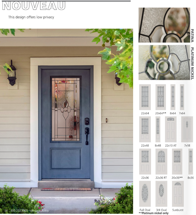 Custom Glass Inserts l Tampa, FL l DoorPro Entryways, Inc.