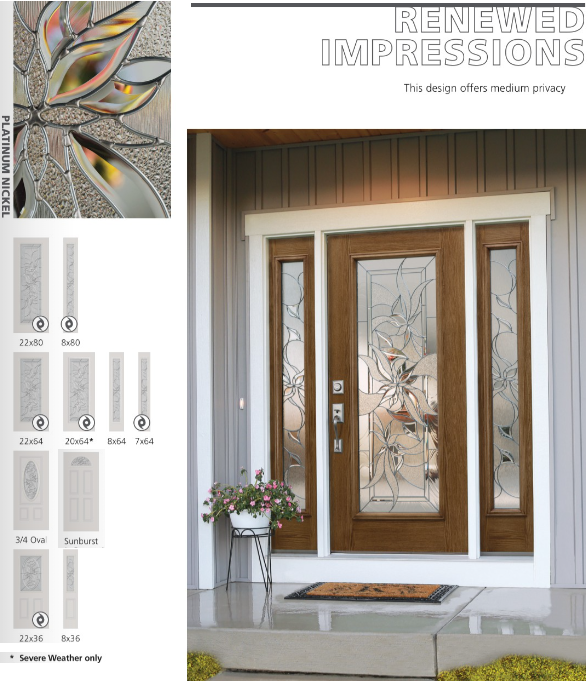 Custom Glass Inserts l Tampa, FL l DoorPro Entryways, Inc.