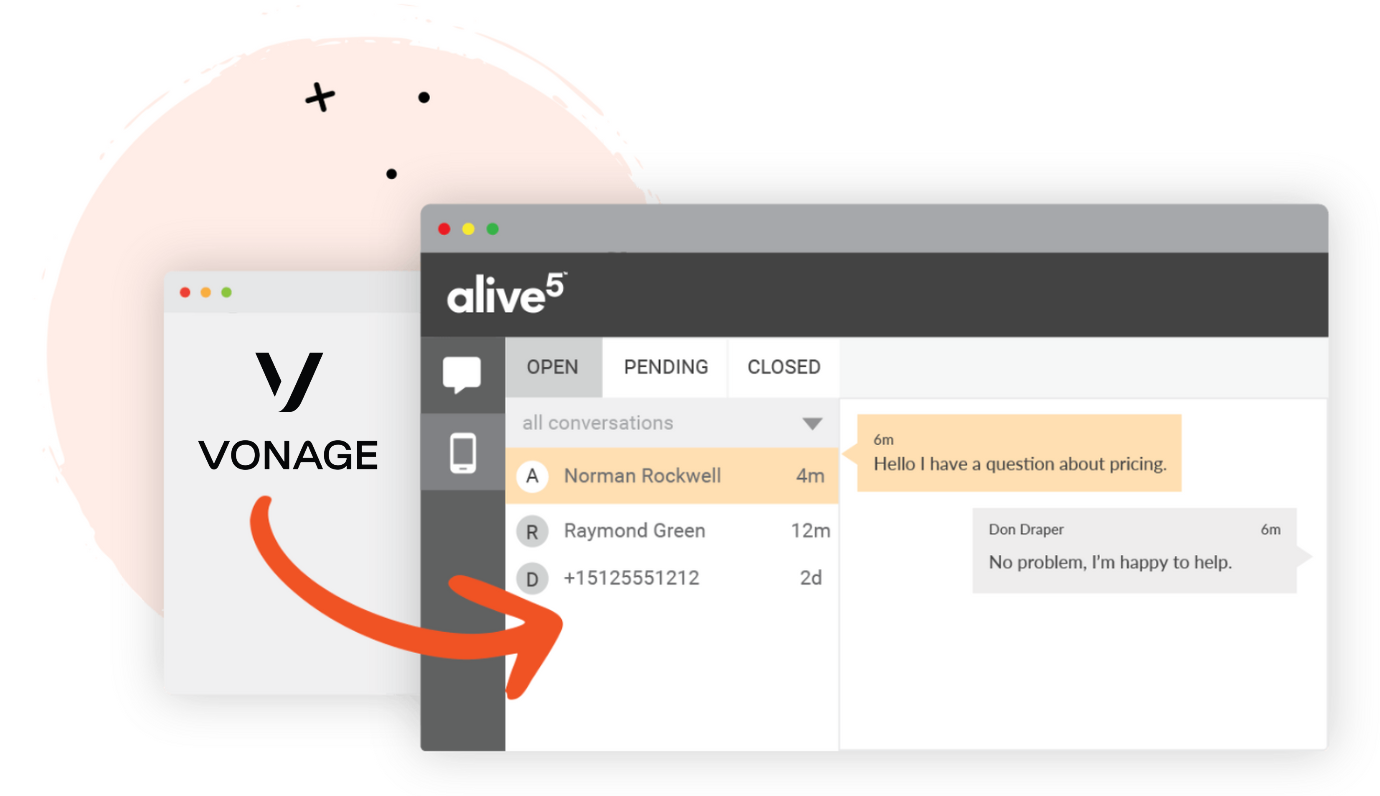 Vonage-SMS Solutions by Alive5