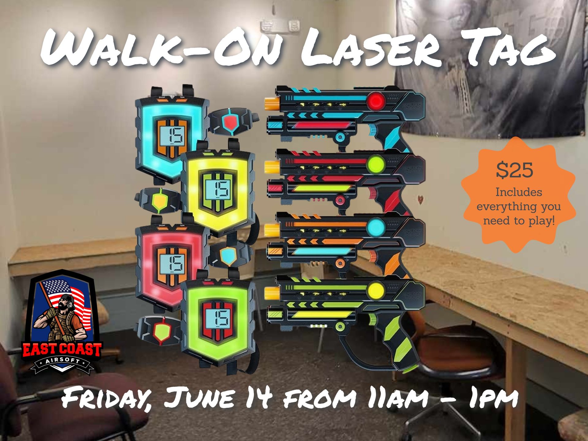 Marylands Largest Indoor Airsoft, Nerf & Gel Blaster Arena!