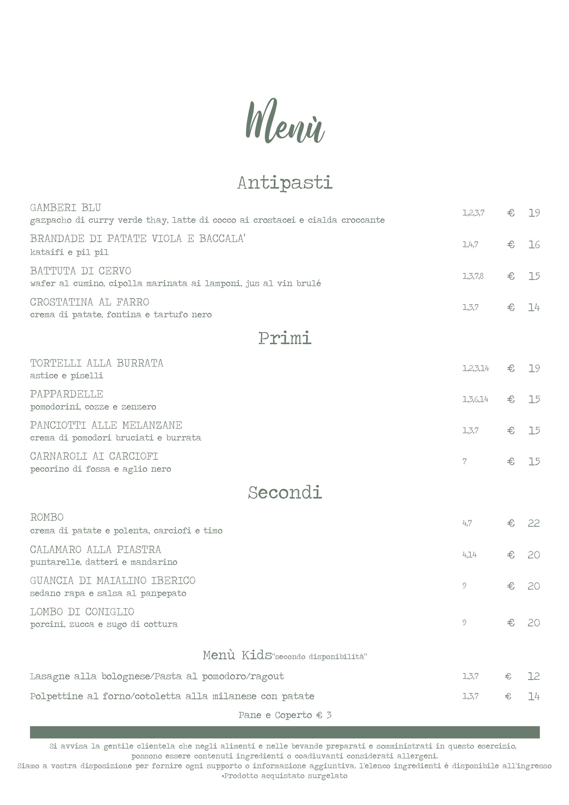 Bistro Menu | VerdeMagenta: Catering & Banqueting