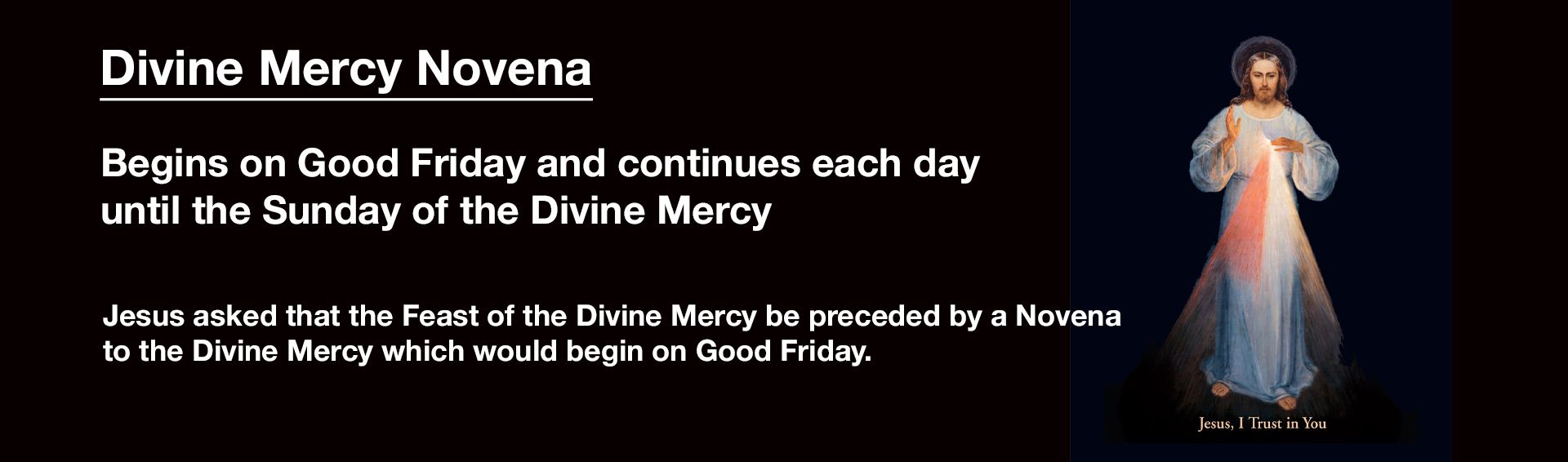 SUNDAY OF DIVINE MERCY