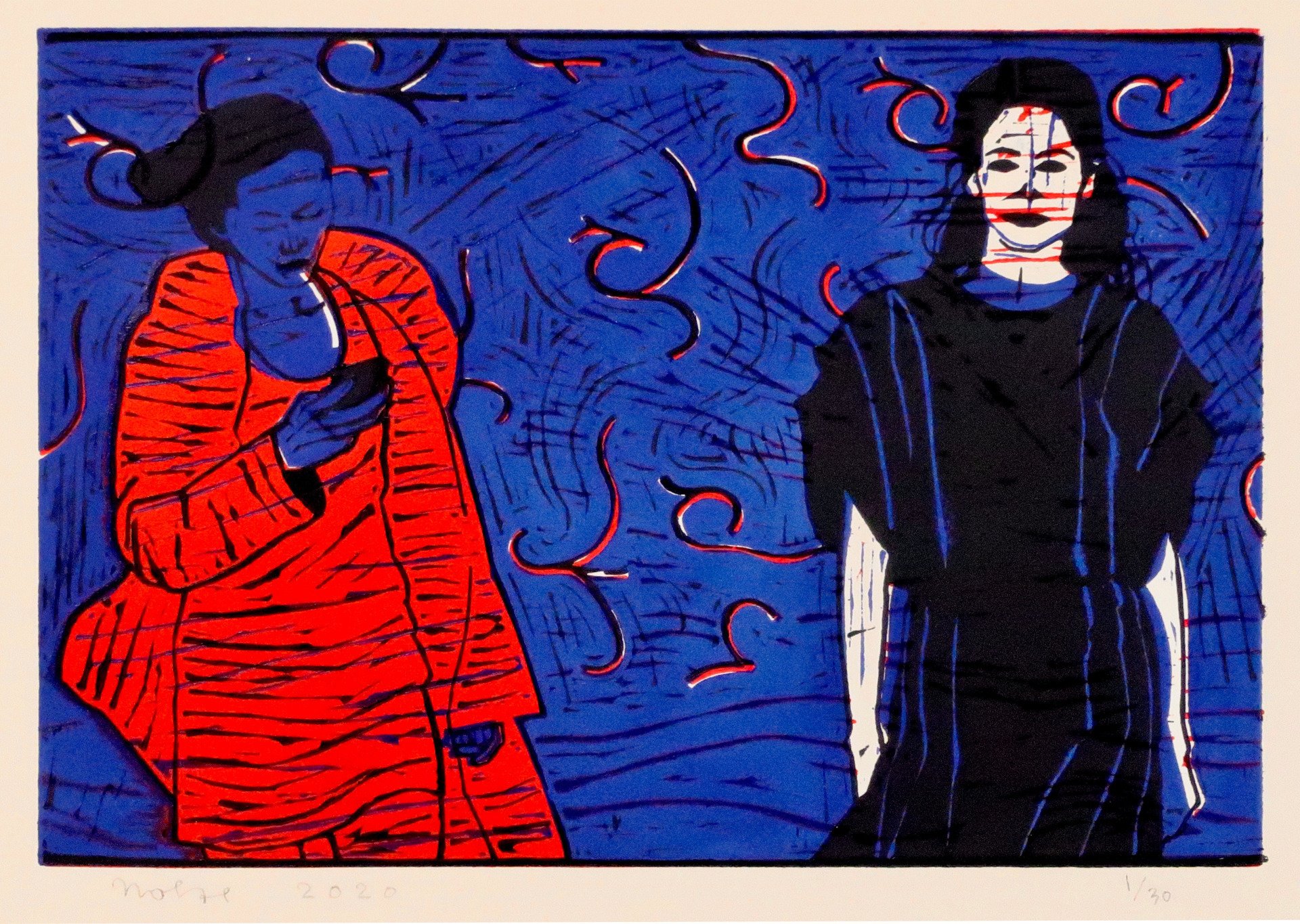 Frits Nolte - visual artist - linoleum prints