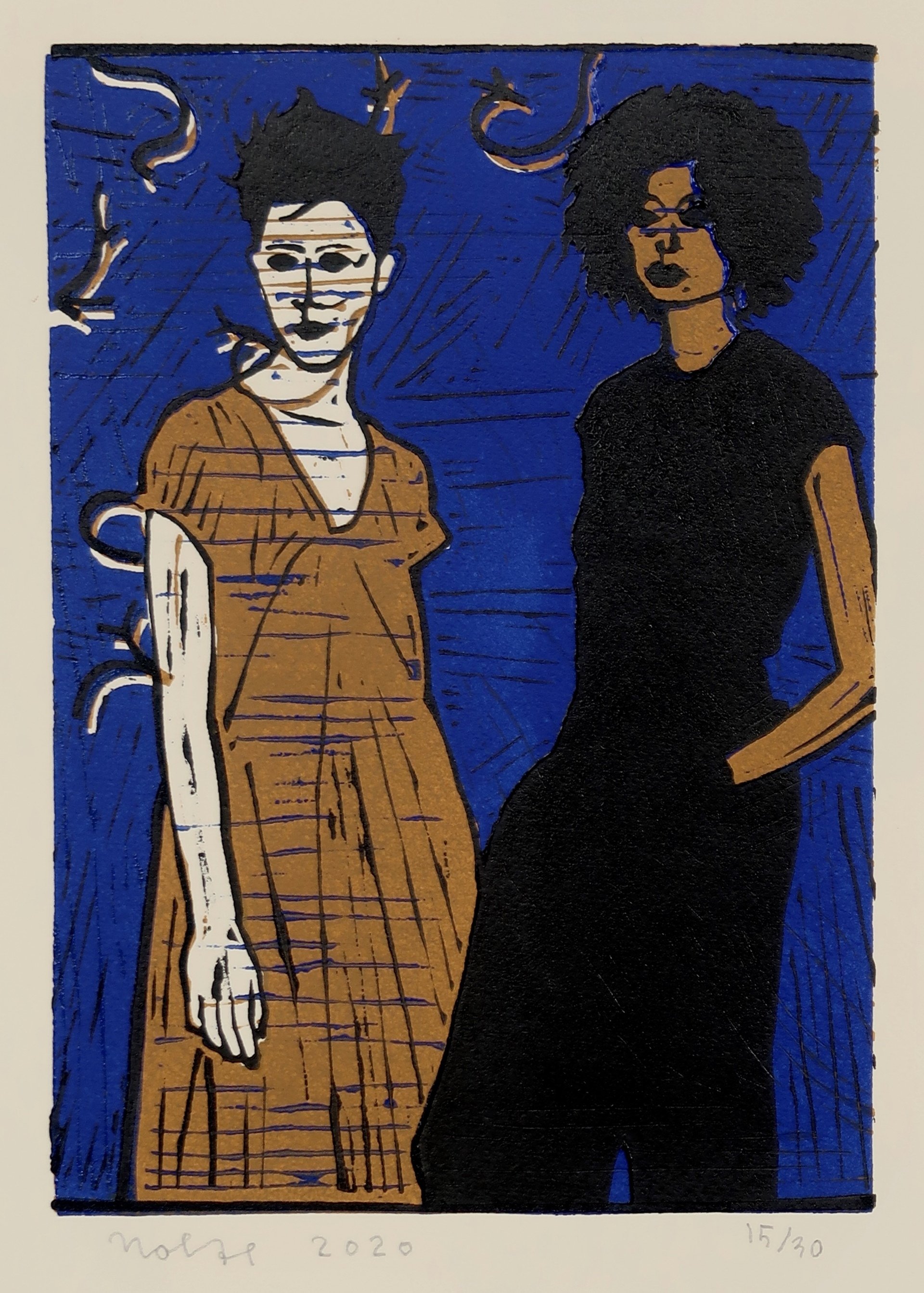 Frits Nolte - visual artist - linoleum prints