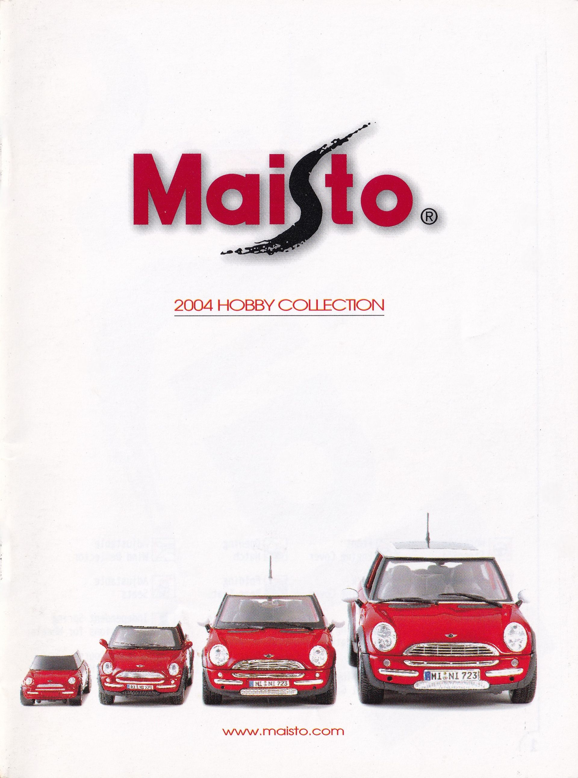 Maisto Catalogue for download 1994 - 2026