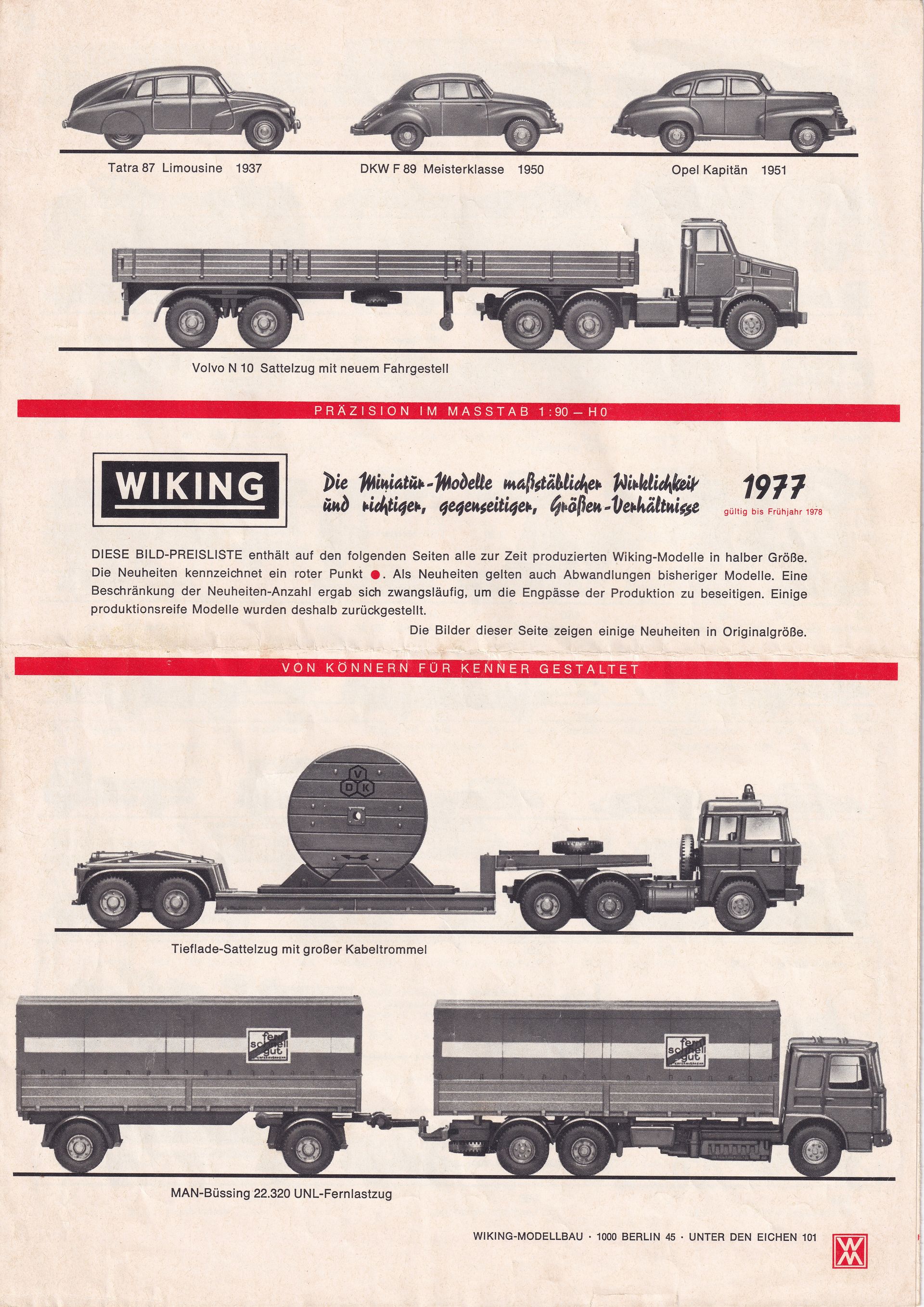 Wiking Catalogue for Download 1934 - 2025