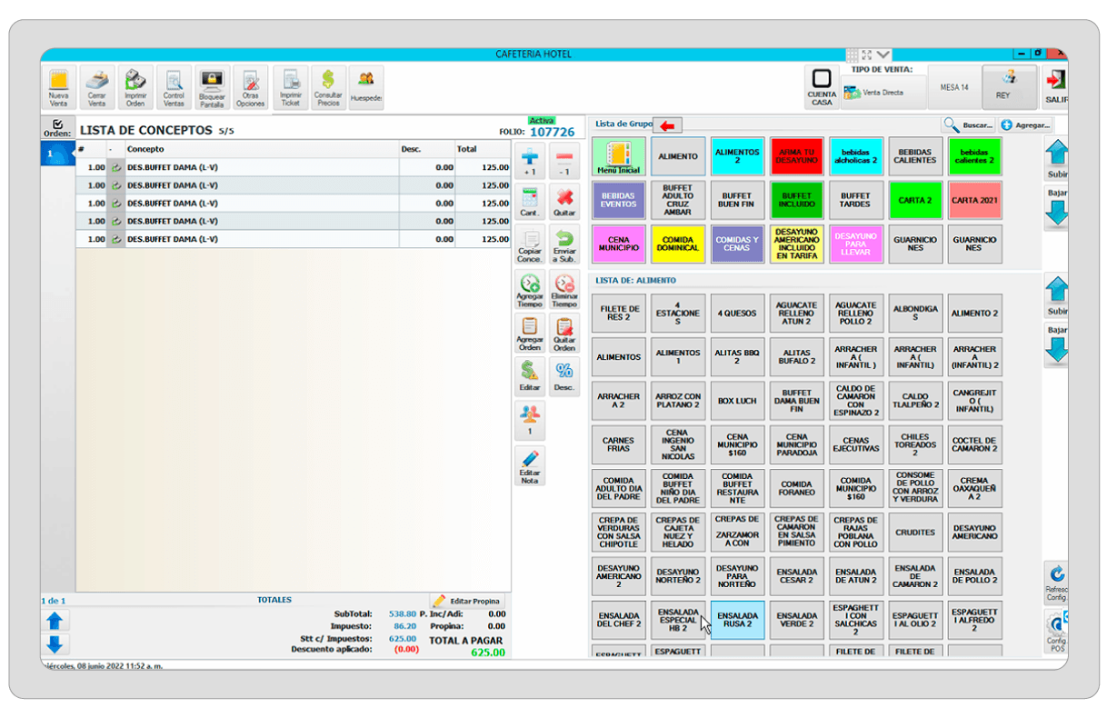 Puntos de Venta (POS) y Comandera Móvil | Easy-Rez