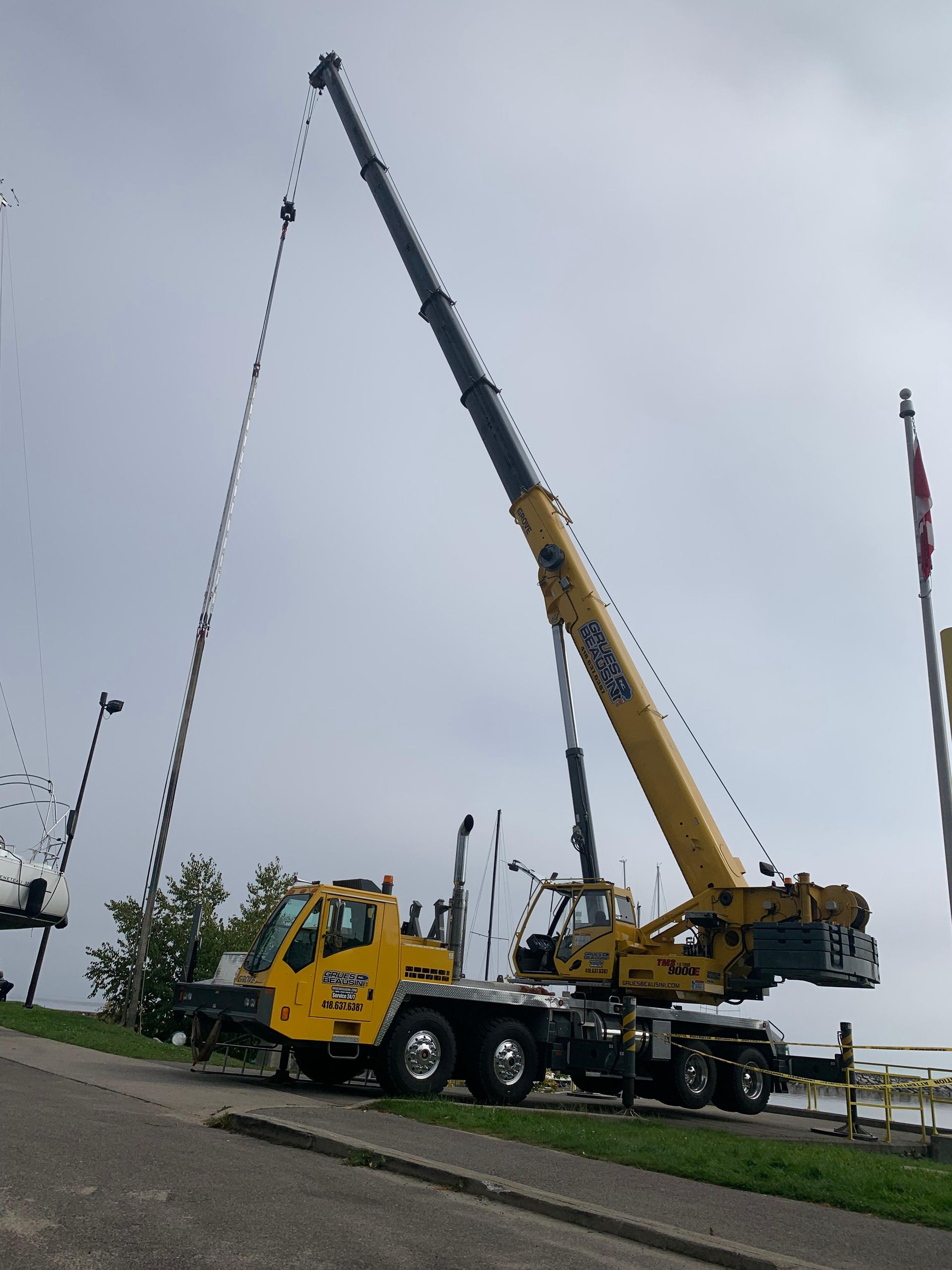Location de grue à Saint-Nazaire | Grues Beausini Inc