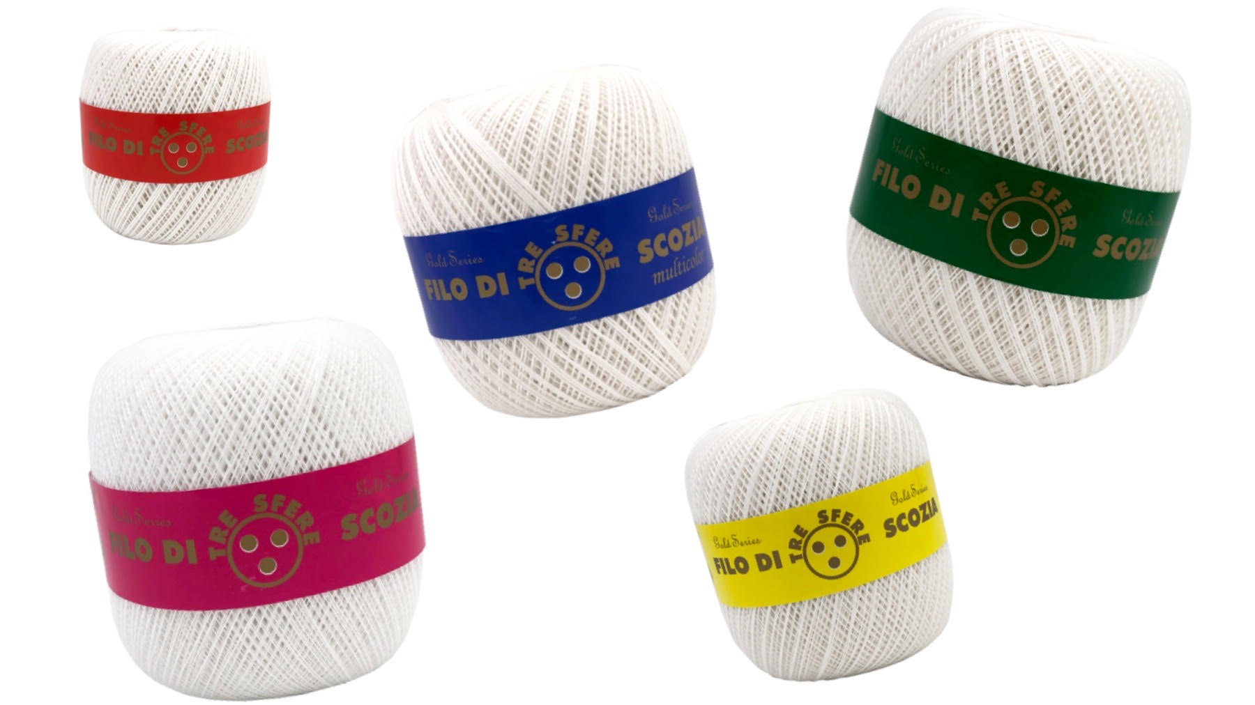 Filati Tre Sfere: cotone Fiocco, cotone per uncinetto