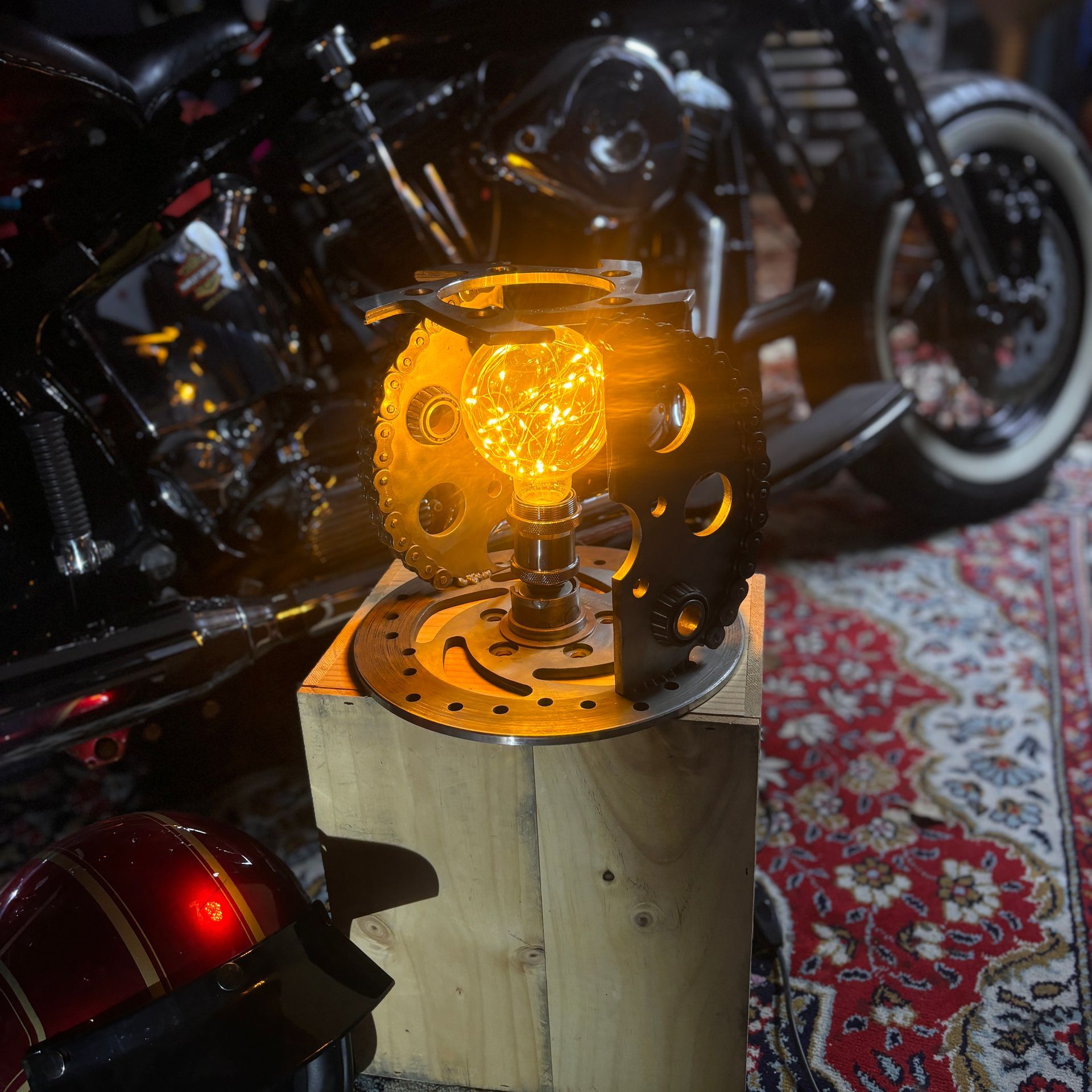Welcome | Unique Lamps from Harley Parts | Alicante