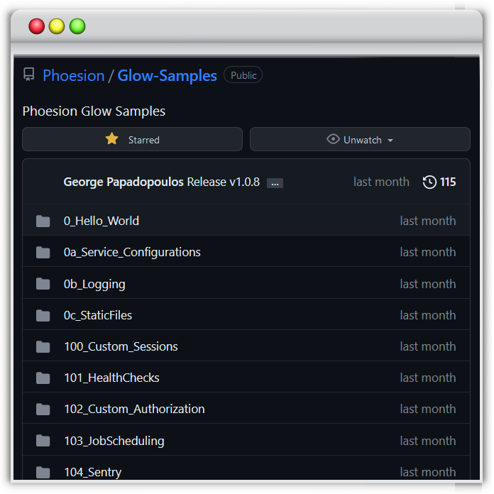 Phoesion Glow - Scaleable cloud web API backend using C#