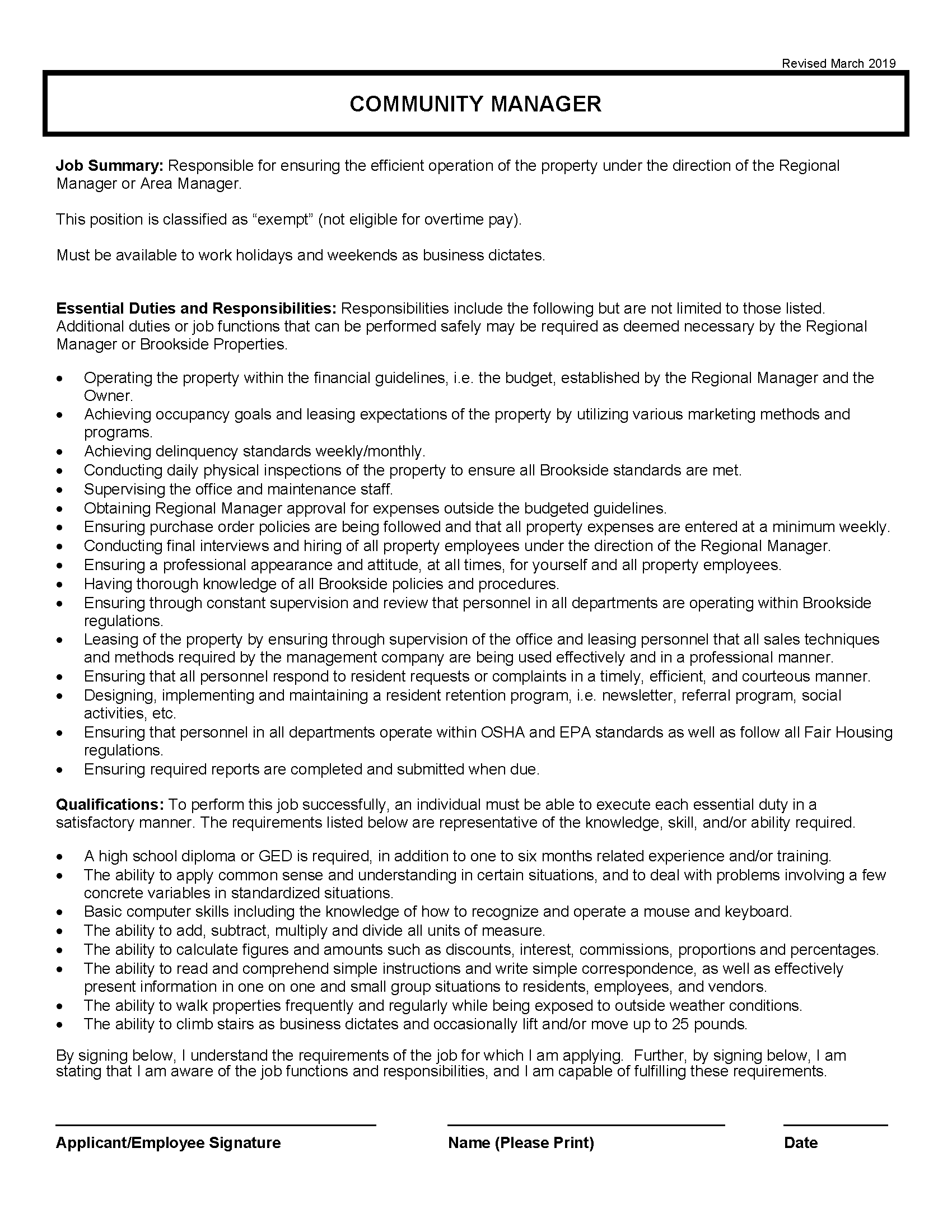 Brookside Properties, Inc. | Nashville, TN