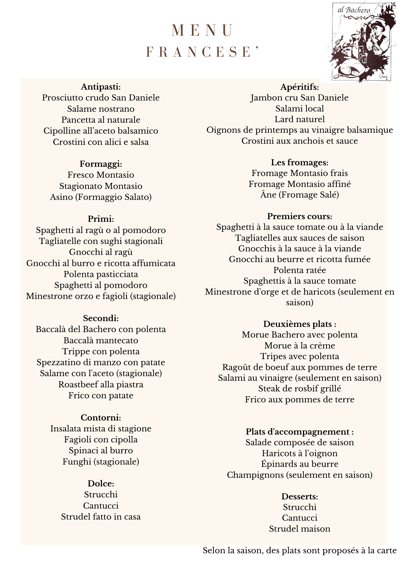 OSTERIE PORDENONE: ristorante al Bachero osteria storica tipica ...