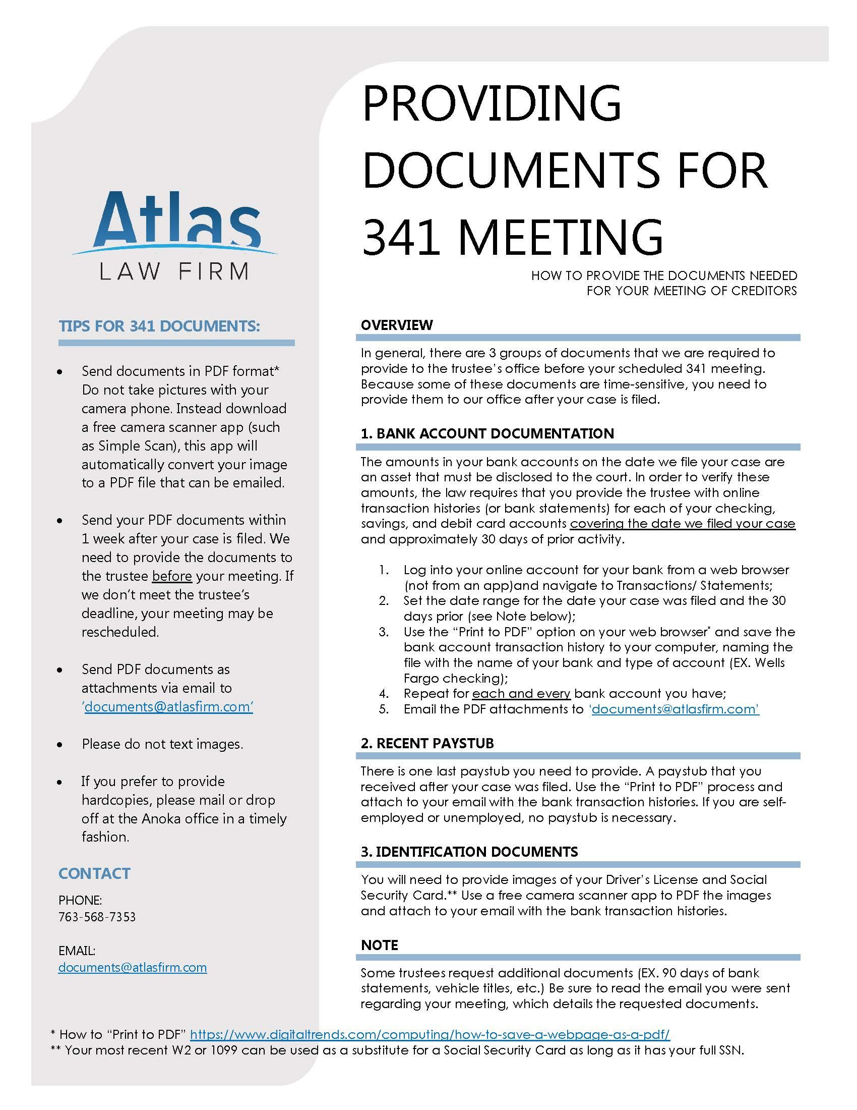 Bankruptcy FAQ | Atlas Law Firm | Anoka, MN