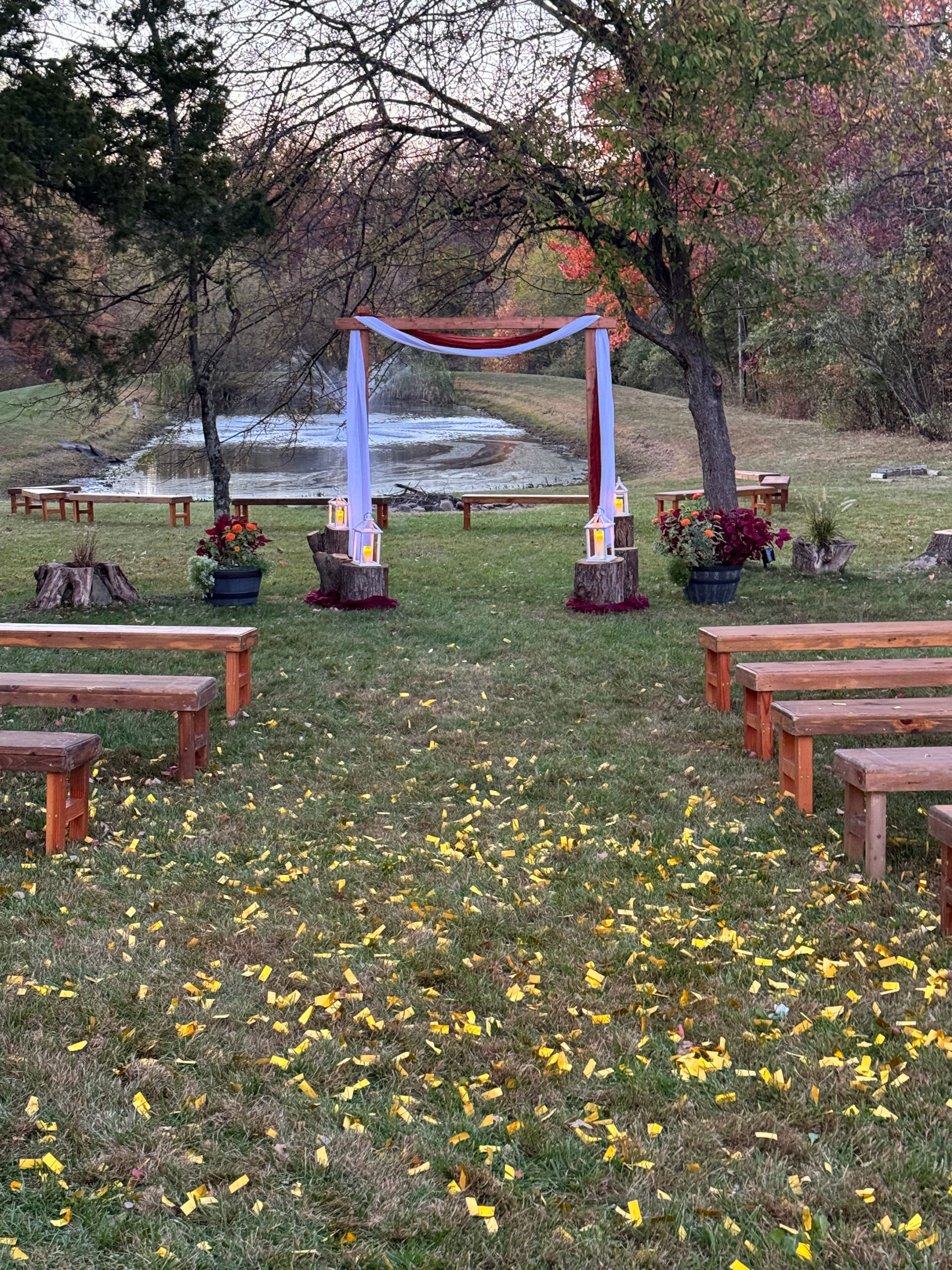 Fall Wedding Photo Booth in Ottsville, PA