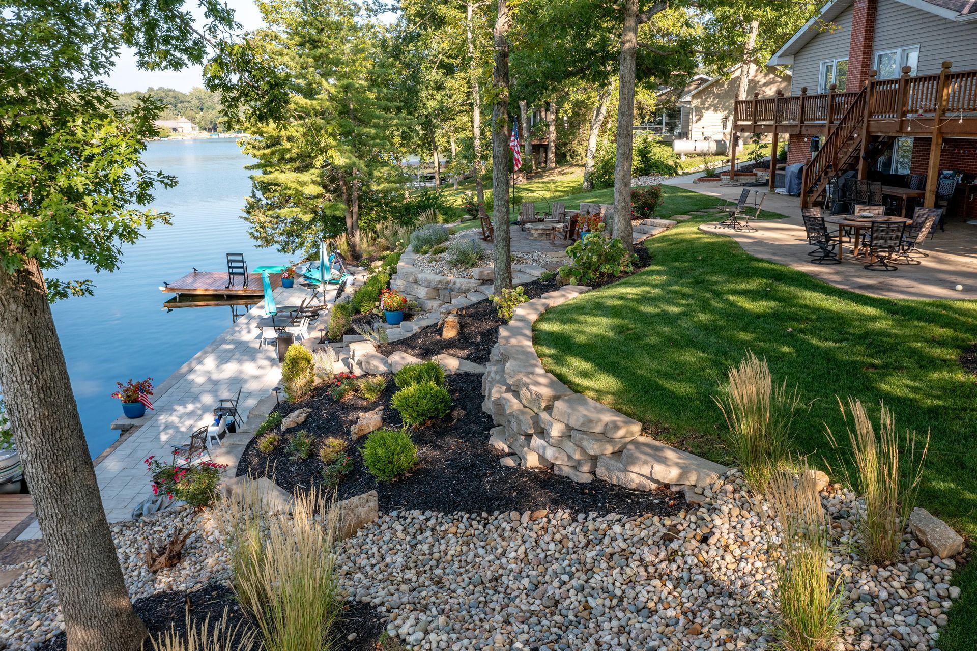 Natural Lake Retreat Landscape | Portfolio | Arnold MO
