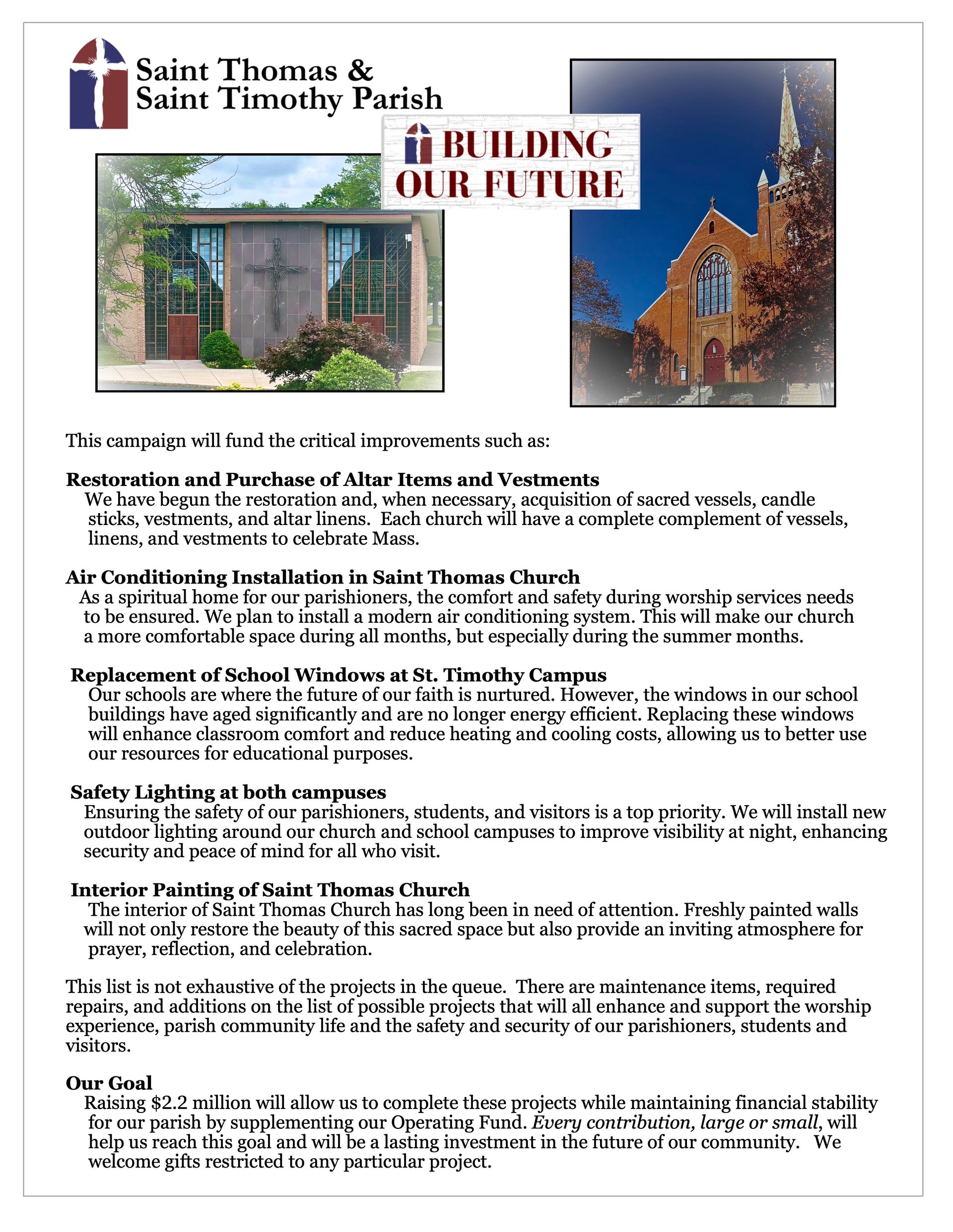 ST Thomas & St Timothy Parish, West Hartford CT