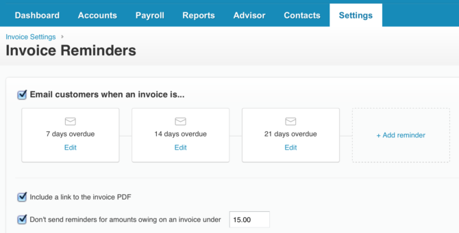 Xero Tip of the Month: Invoice Reminders