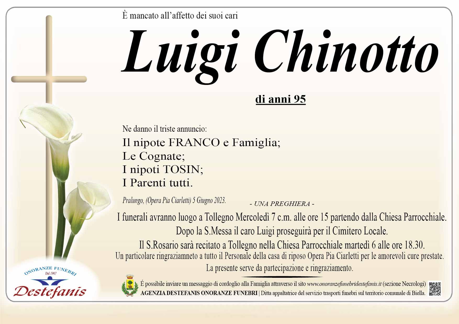 Elenco deceduti | Biella, BI | Impresa Funebre Destefanis