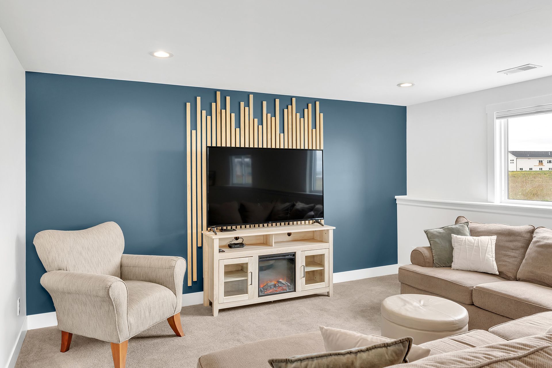 Custom accent walls | Grand Rapids Basement Pros