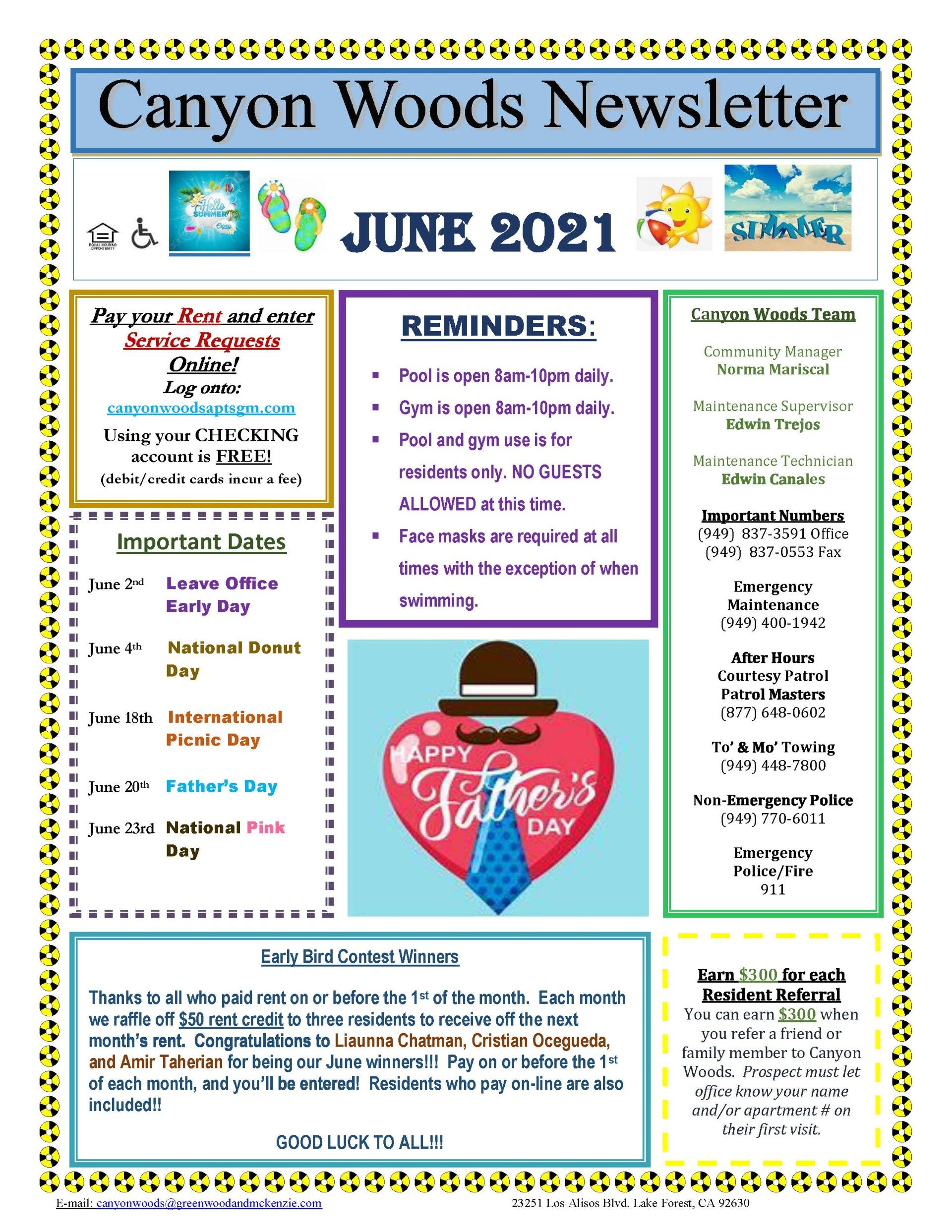 Resident Newsletter - June