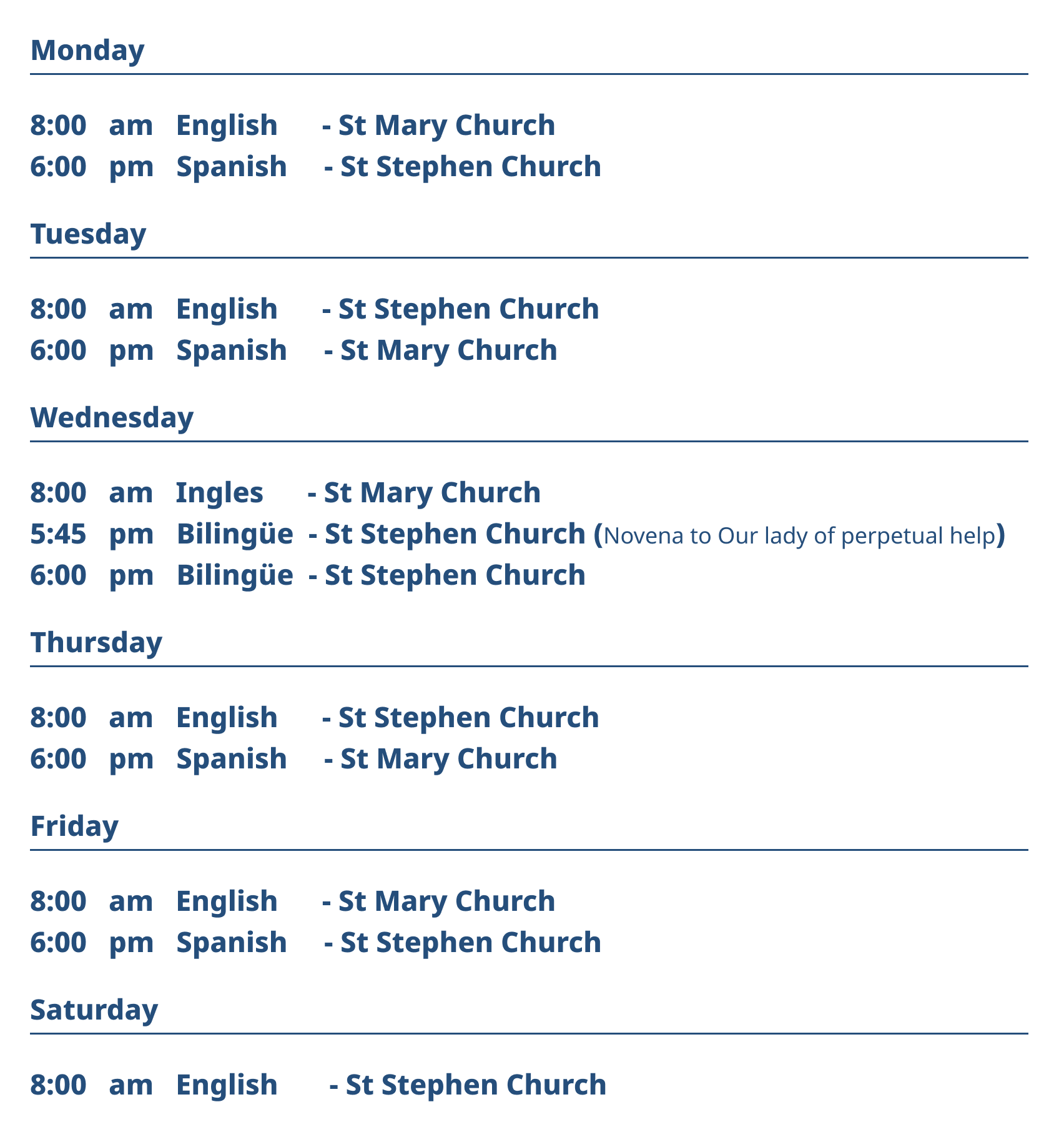 Mass Times | Mary Mother of Martyrs
