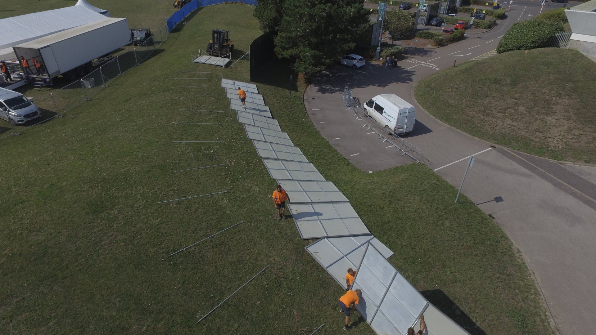 steelshield temporary security fencing for events