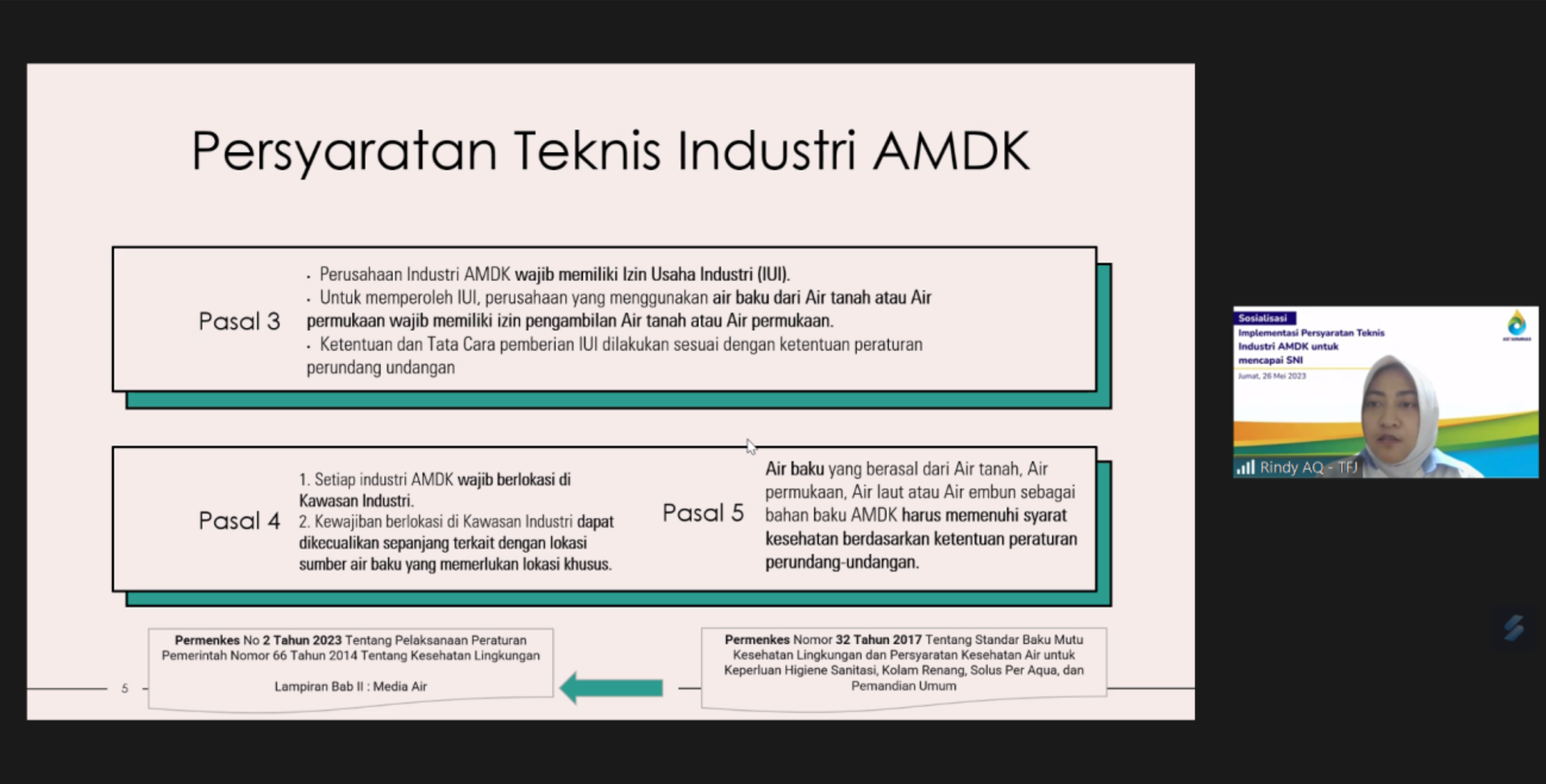 Implementasi Persyaratan Teknis Industri AMDK untuk Mencapai SNI