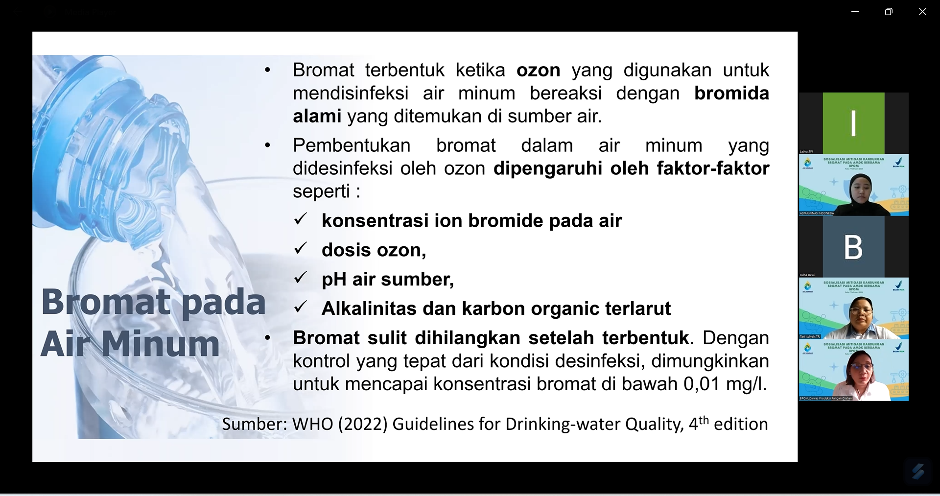 Sosialisasi Mitigasi Kandungan Bromat Pada AMDK Bersama BPOM