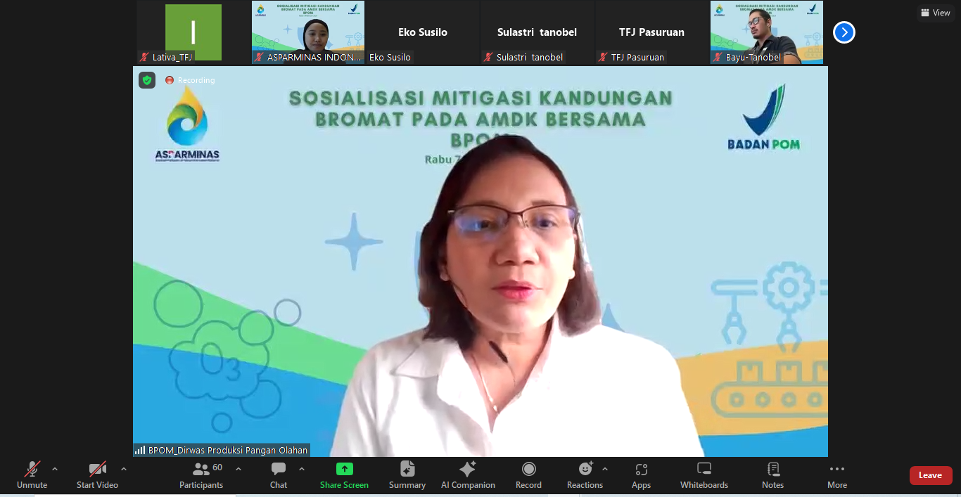 Sosialisasi Mitigasi Kandungan Bromat Pada AMDK Bersama BPOM