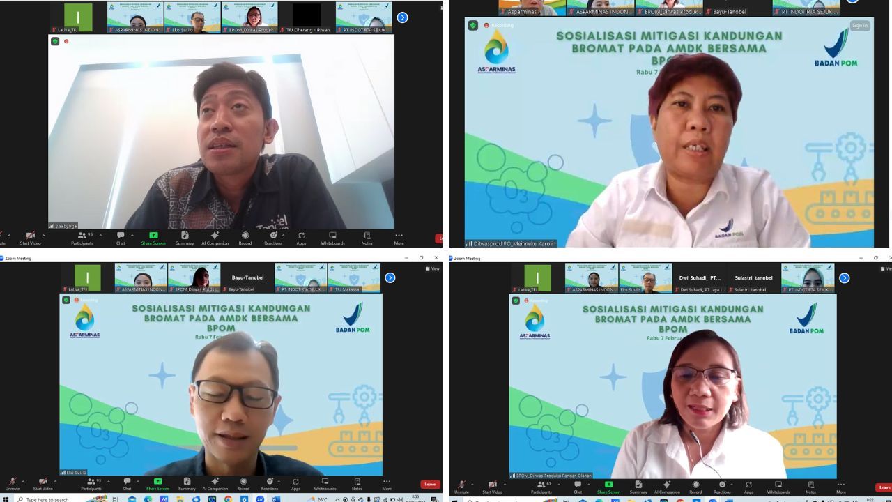 Sosialisasi Mitigasi Kandungan Bromat Pada AMDK Bersama BPOM