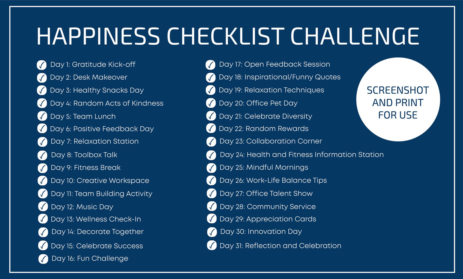 August is Happiness Month!