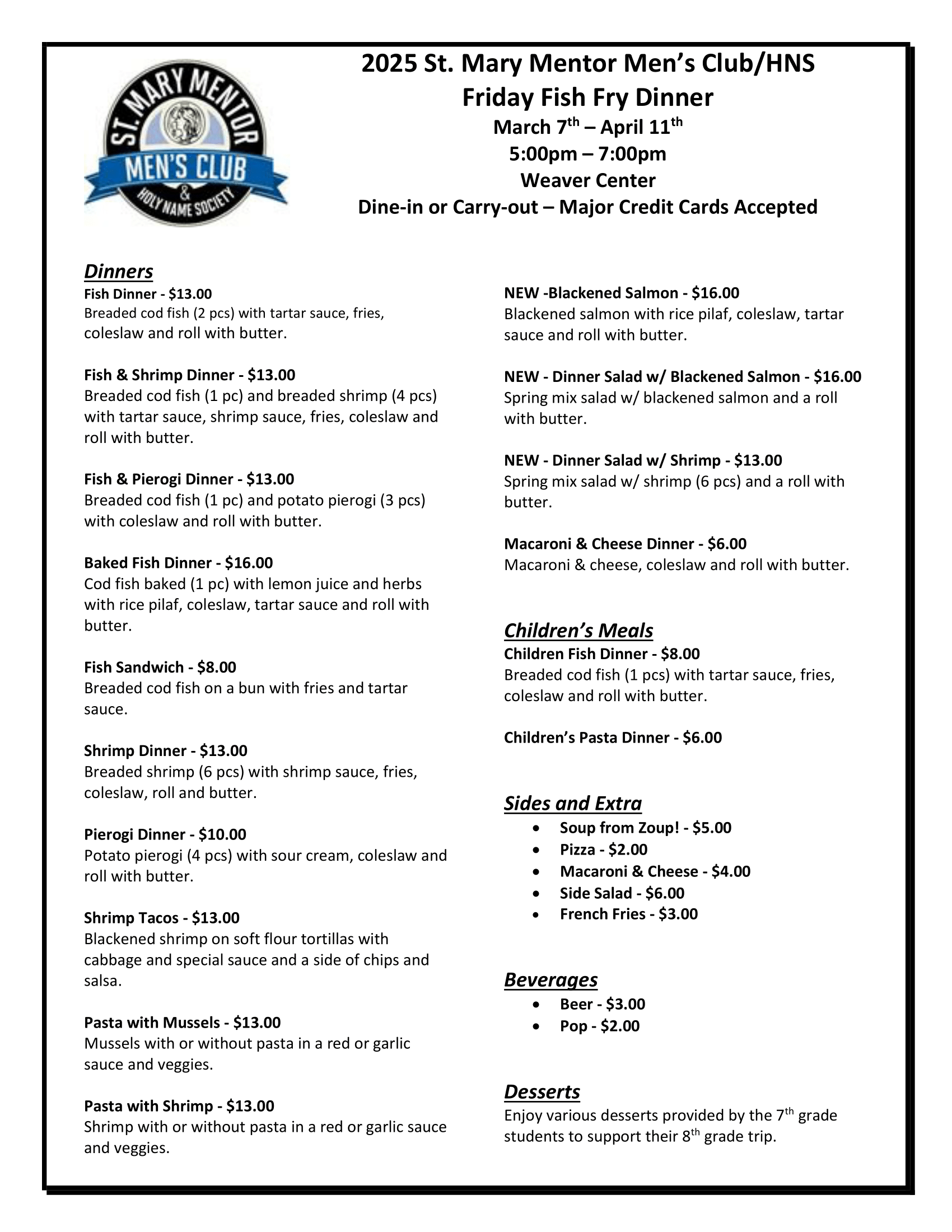 Lenten Fish Fry