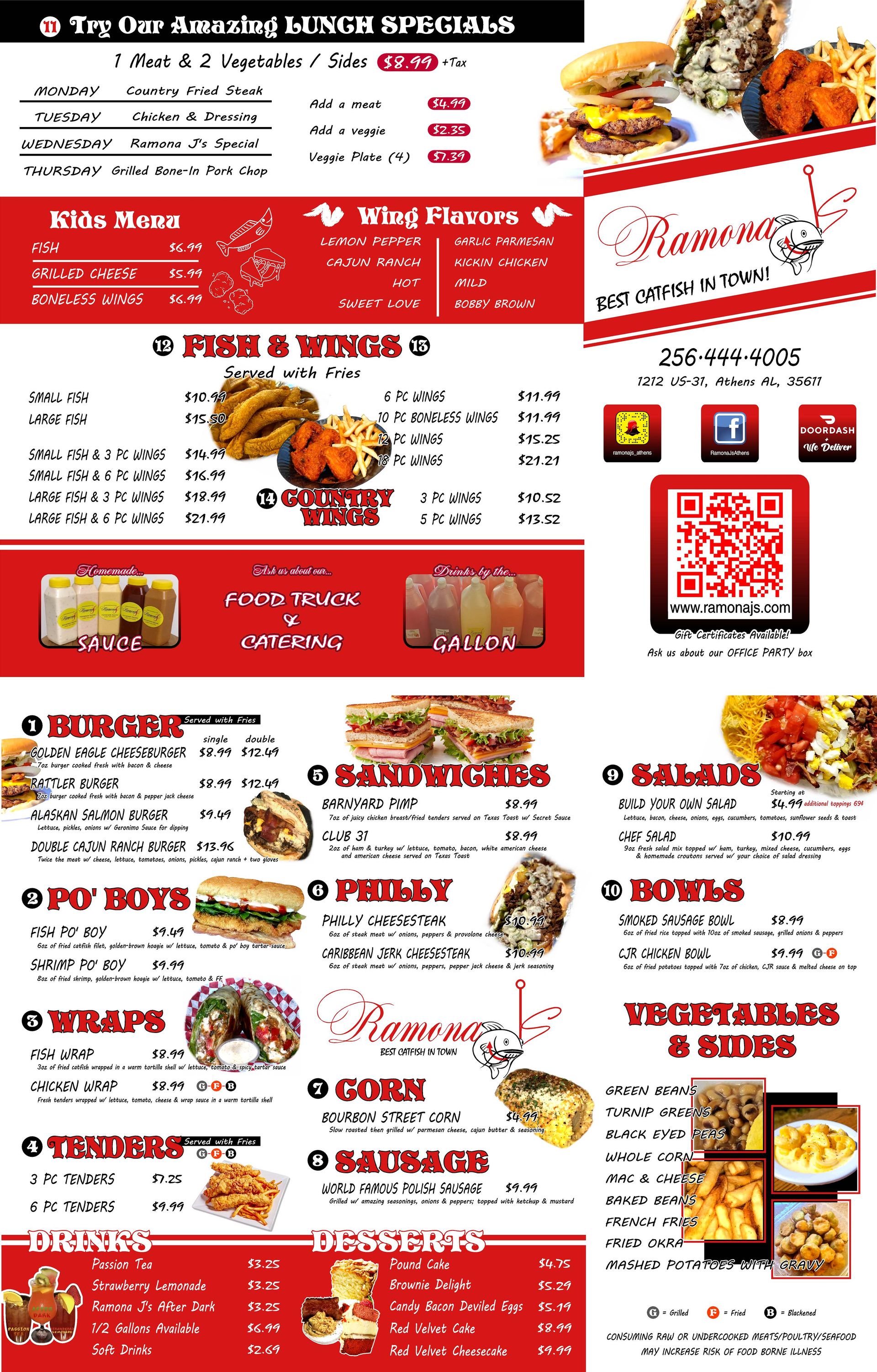 OUR MENU