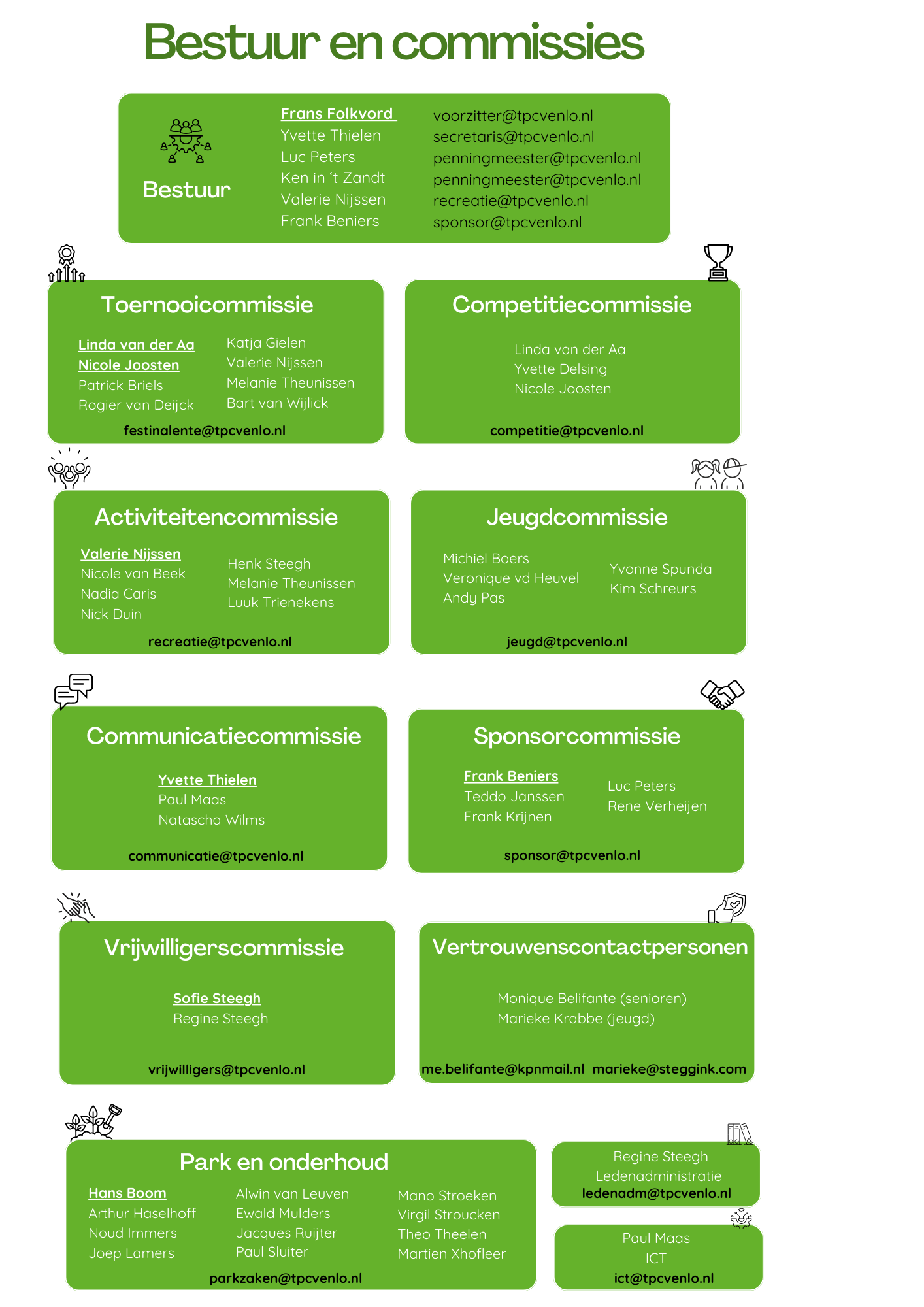 TPC Venlo - Bestuur & Commissies