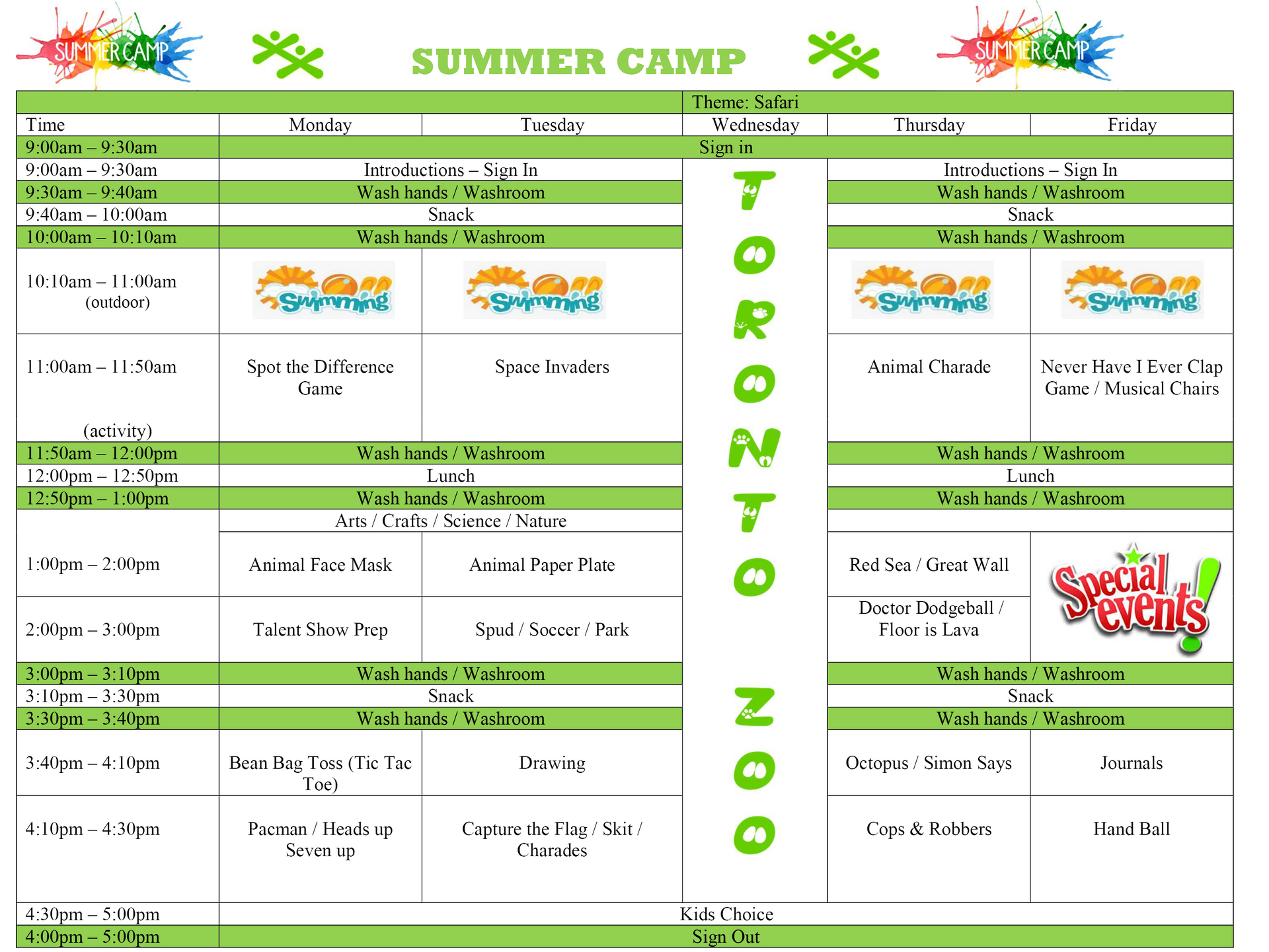 West Scarborough Summer Camps